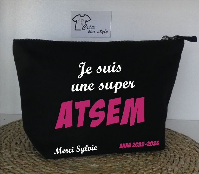pochette "Je suis une super Atsem" - Creersonstyle